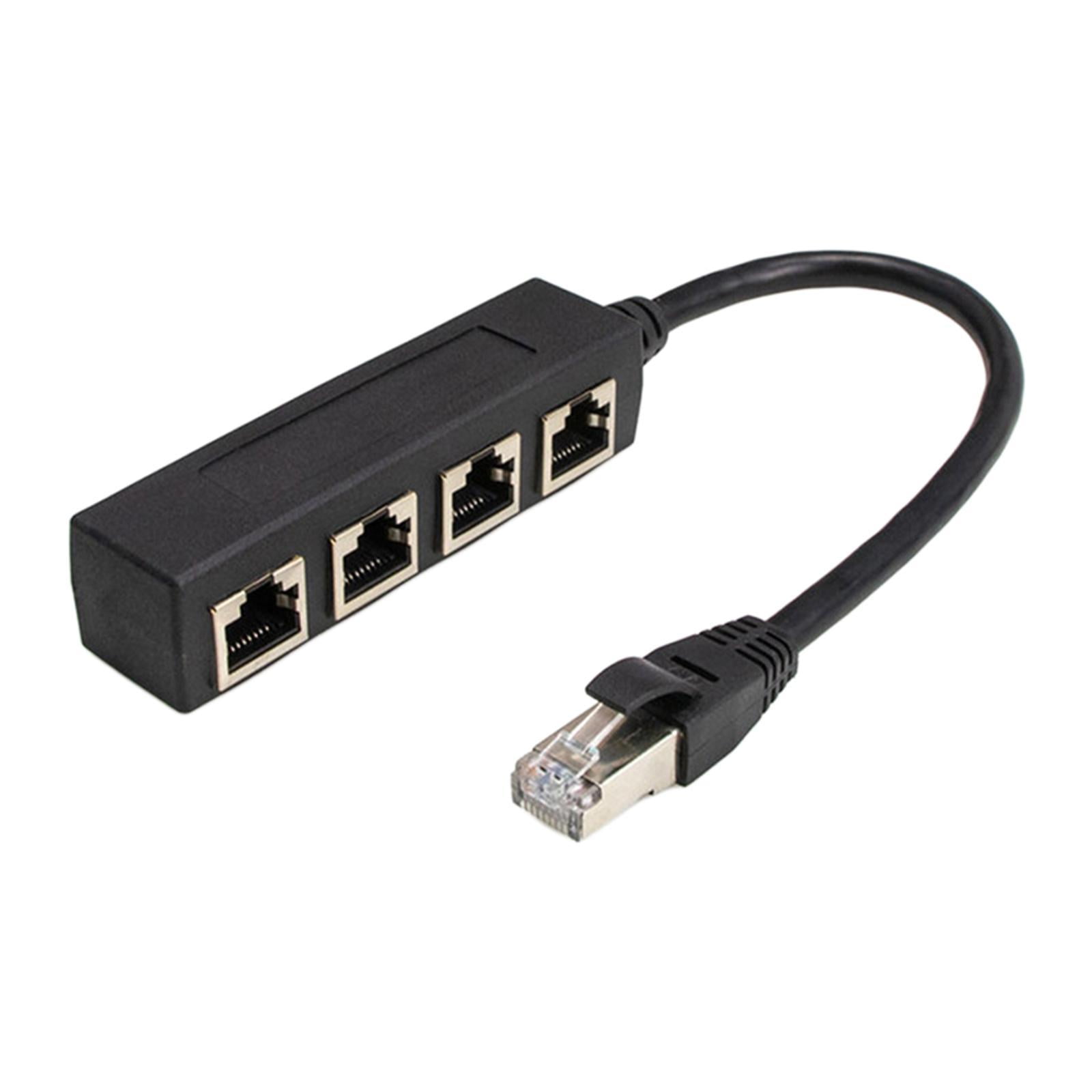 Amart2010 RJ45 Ethernet Splitter Male To Female Network Adapter PVC ...