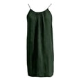 Backless Cami Dress for Women Linen Open Back House Lounge Loose ...