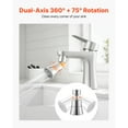 KFFKFF 360° Swivel Faucet Aerator, 5-Mode Sink Sprayer Attachment ...