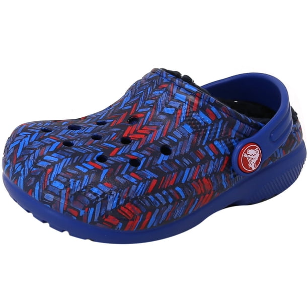 Crocs Classic Lined Graphic Clog Blue Jean / Navy Ankle-High Clogs - 8M ...