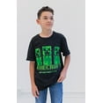 Minecraft Graphic T-Shirts Enderman, Creeper, Steve 3 Pack for Big Boys ...