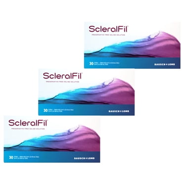 ScleralFil Preservative Free Saline Solution, 0.34 Fl Oz Vials, 30 ...