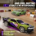 1:24 Scale RC Drift Car 4WD High Speed Professional Racing RC Model ...