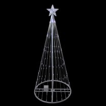 Free Shipping! Costway 5FT Pre-lit Christmas Cone Tree with 300 Warm ...