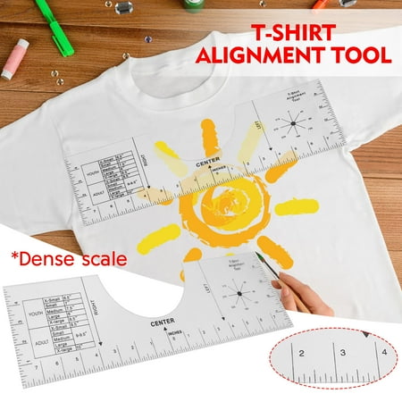Teissuly T-Shirt Alignment Tool - T Shirt Ruler Guide T-Shirt Vinyl ...