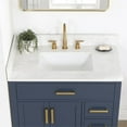 Gavino 36" Wood Vanity in Royal Blue with Composite Stone Top and ...