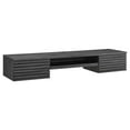 Modway Render Wall Mount Wood Office Desk in Charcoal - Walmart.com