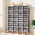 Big Storage Organizer Cabinet, 96-Pair Large Tall Rack Organizer with ...