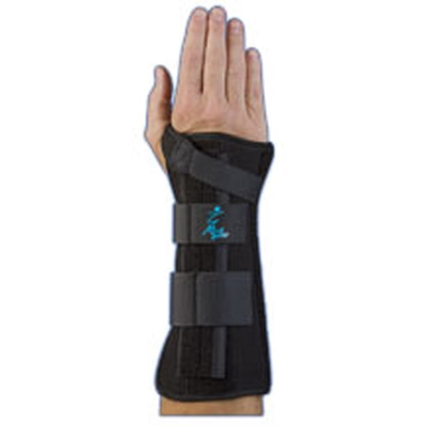 Med Spec V-Strap Wrist Support, 10.5" Black, Universal, Left Long ...