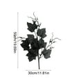 19.69x11.81x11.81 Inch Halloween Black Maple Leaf Cuttings Ghost ...