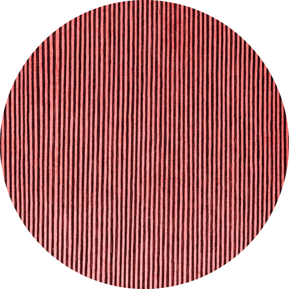 Ahgly Company Indoor Round Abstract Red Modern Area Rugs, 8' Round ...