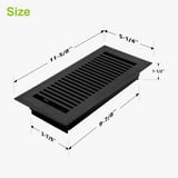 Naiture Louvered Floor Register, Modern Style Stainless Steel with ...