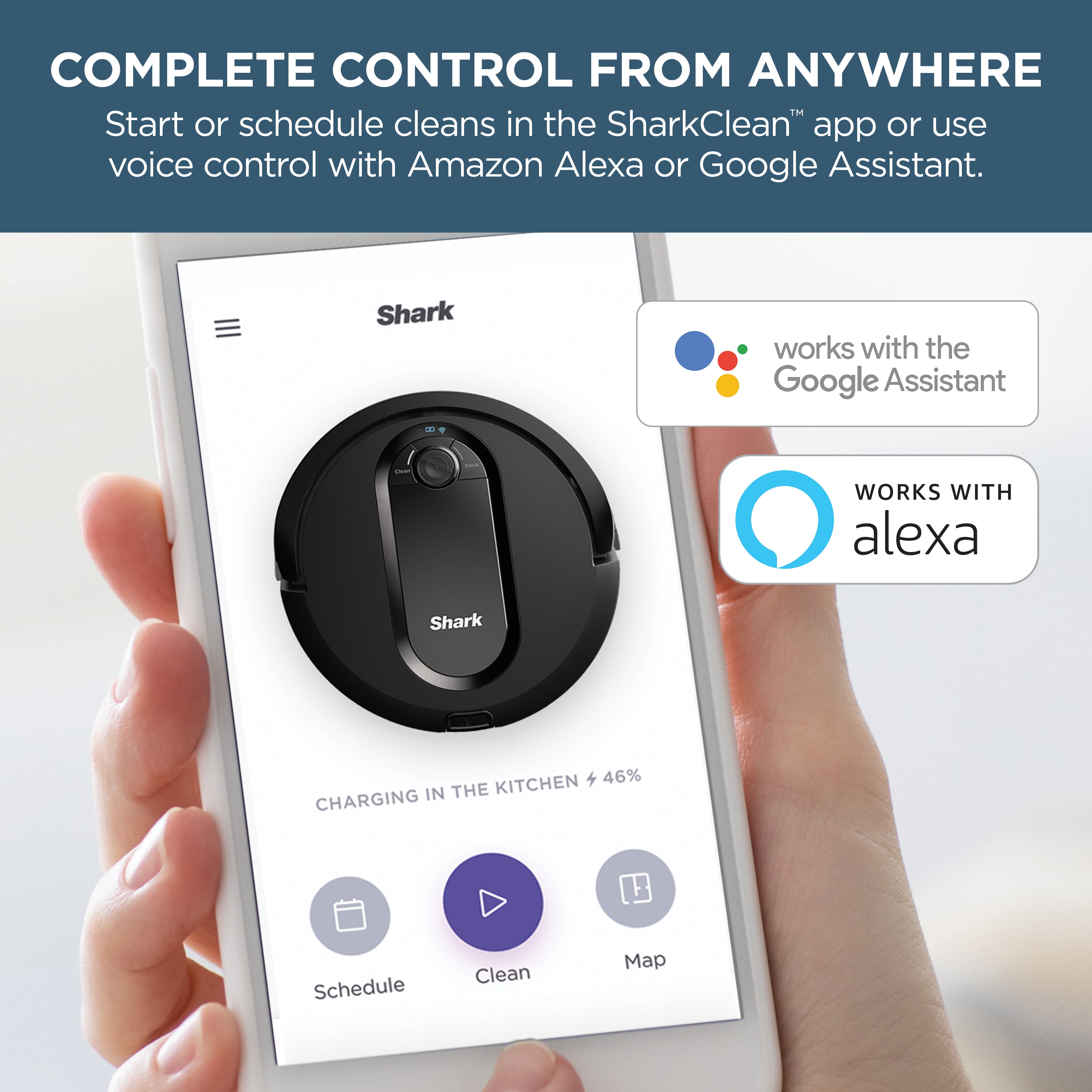 Shark Self-Charging Robot Vacuum Rv1000 - Black - munimoro.gob.pe