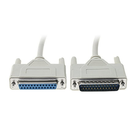 DB25 25 Pin Male to Female Serial Parallel Printer Extension Cable 2.6M ...