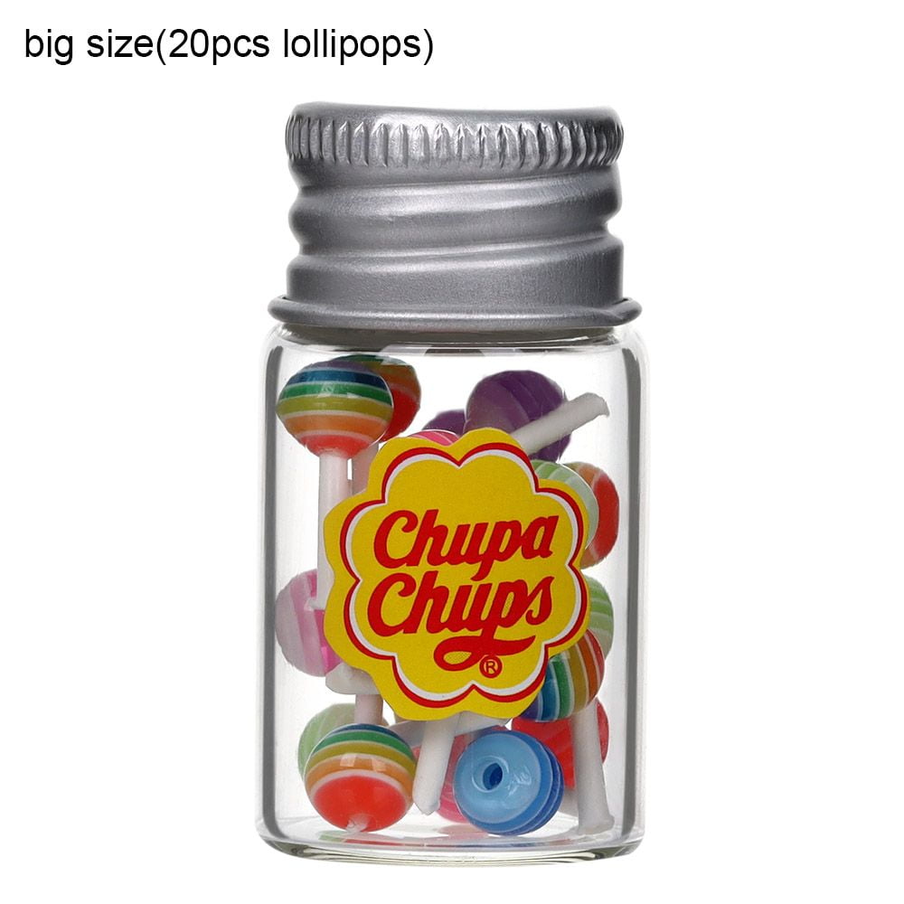 1/12 Scale Lollipops With Jar Candy Box Dollhouse Miniature Food ...