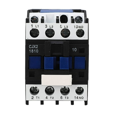 AC Contactor 18A 3 Pole Normally Open Silver Contact DIN Rail ...