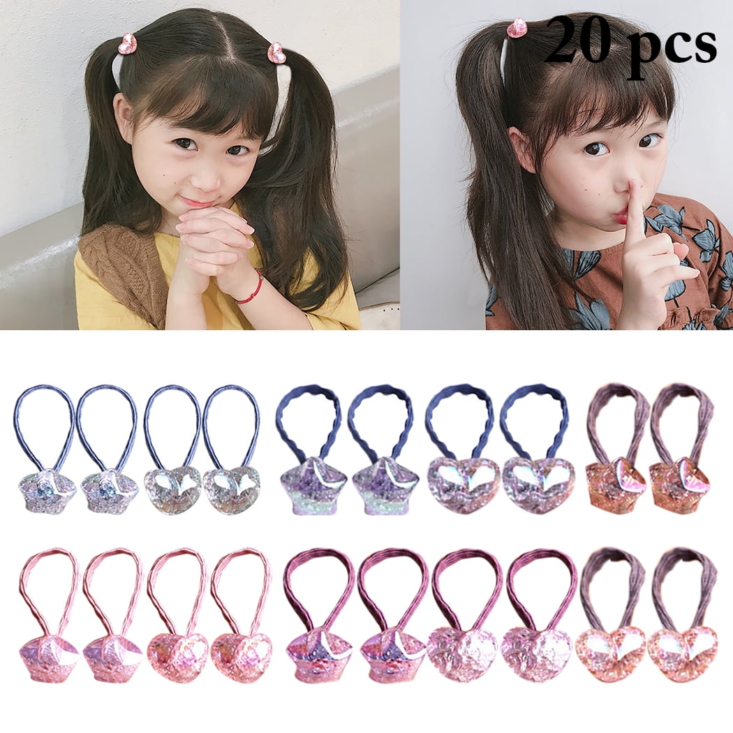 Click here for Nobrand 20pcs Hair Ties Cute Pom Pom Popcorn Ponyt... prices