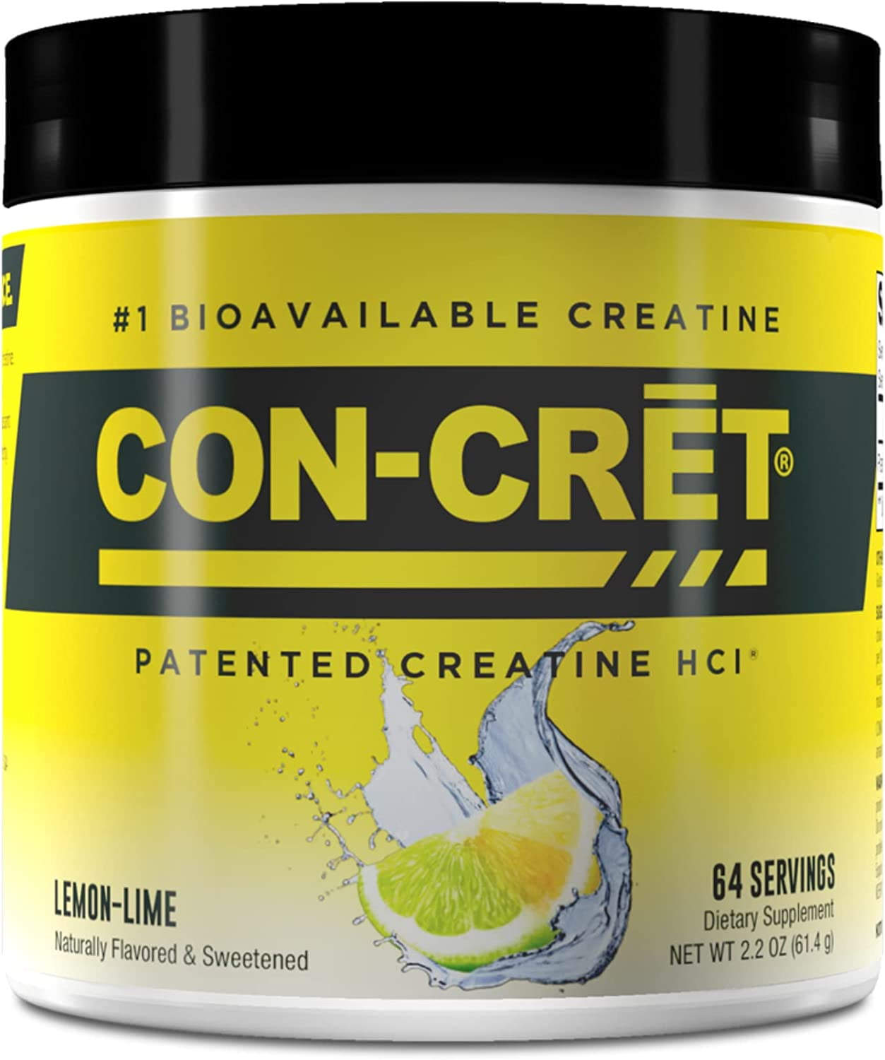 CON-CRET Patented Creatine HCl Lemon-Lime Powder, Stimulant-Free ...