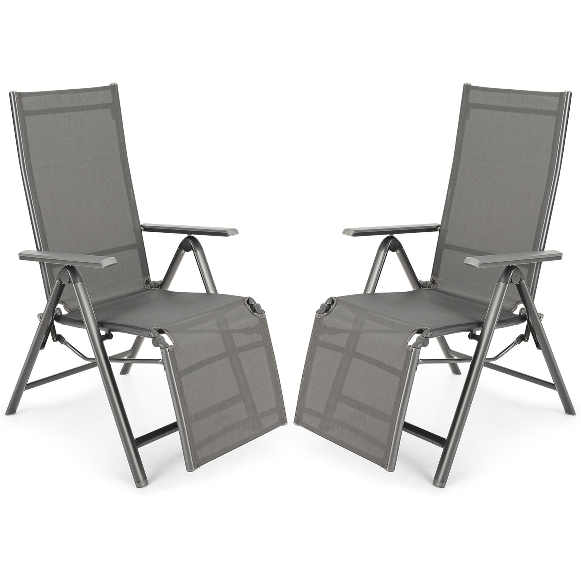 Click here for Gymax 2pcs Patio Outdoor Folding Reclining Lounge... prices