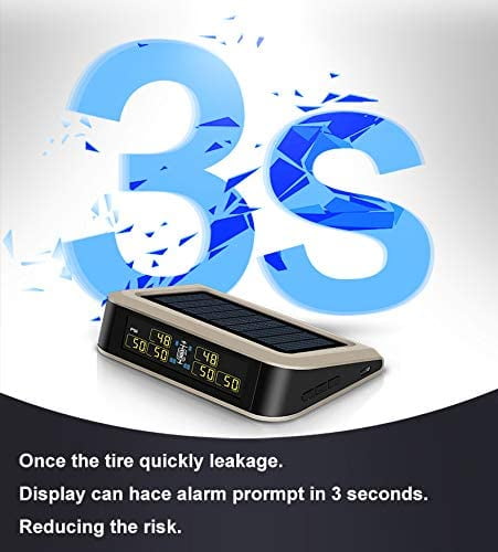 Buy B-Qtech Newest Wireless TPMS Solar Power Tire Pressure Monitoring ...