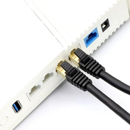 Cat7 Ethernet Cable 10Gbps 600Mhz/Shielded Twisted Pairs//26AWG Oxygen ...