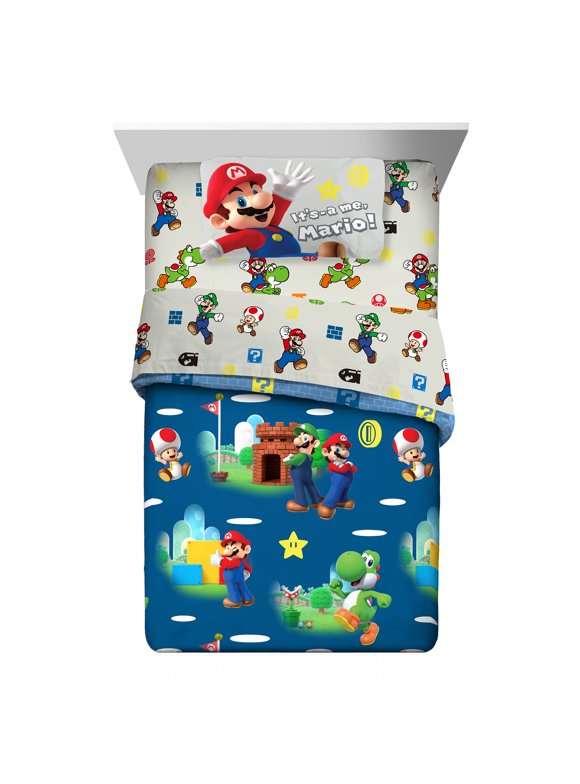 Super Mario Bedding in Super Mario Home & Bedding - Walmart.com