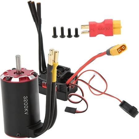 RC Motor ESC Set V2 3660 3200KV 4 Pole Supersonic Brushless Sensor ...