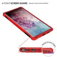 Case with Clip for Galaxy Note 10 Plus, Red Tri-Shield [Military Grade ...
