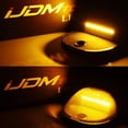 5pc Clear Lens Cab Roof Marker Lamps w/Amber Yellow Full Strip LED ...