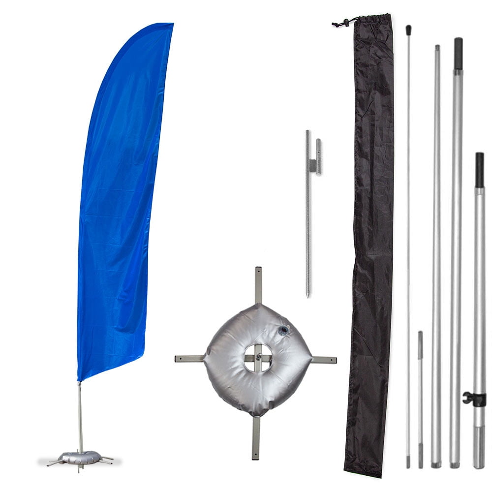 Vispronet - Premium Royal Blue Feather Flag Kit with Both Base Options ...