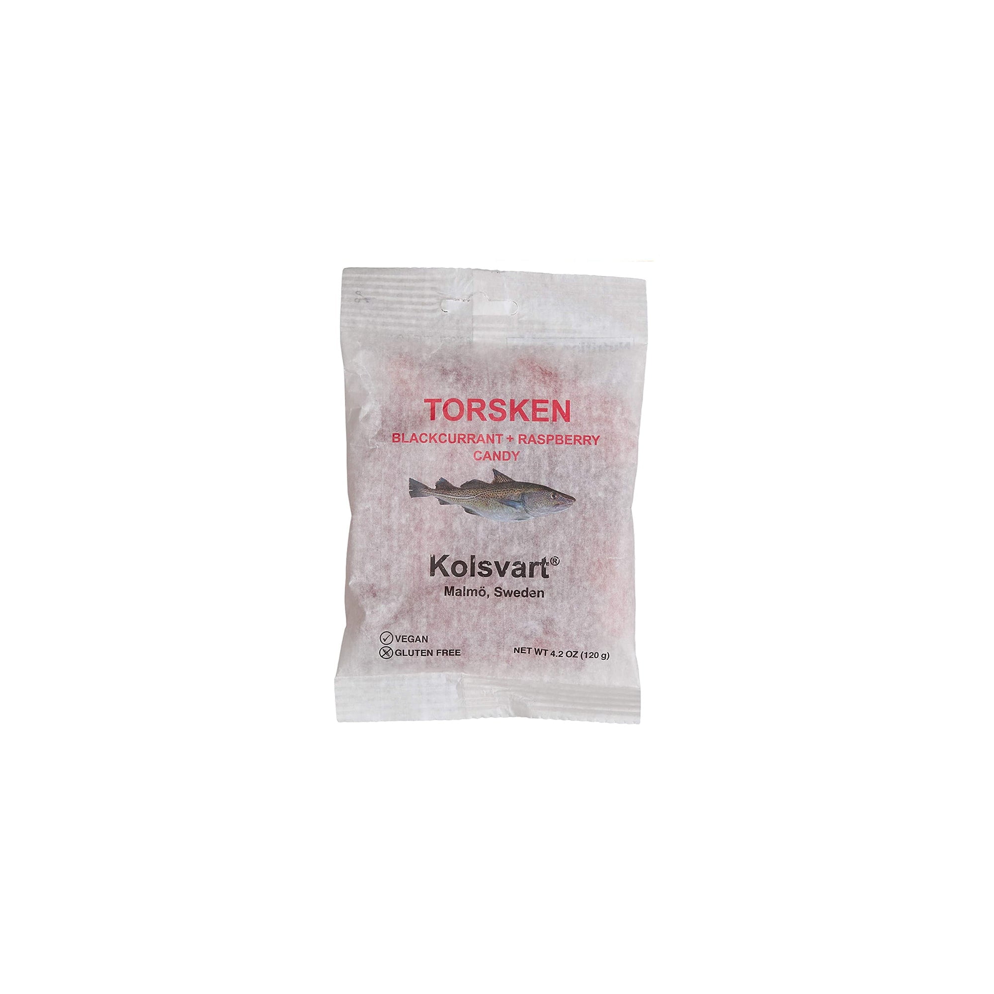 Kolsvart Swedish Fish Candy - Raspberry + Blackcurrant (TORSKEN) 4.2 ...
