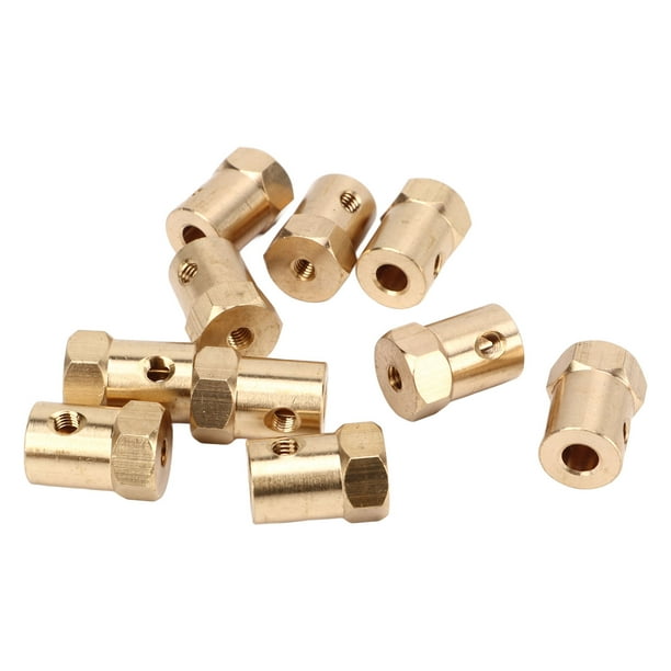 Flexible Hex Coupler, 10 Pcs Hex Shaft Coupling 5mm Inner Diameter ...