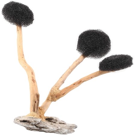 Moss Driftwood Tree Mushroom Topiary Frame,Aquarium Decoration,Handmade ...