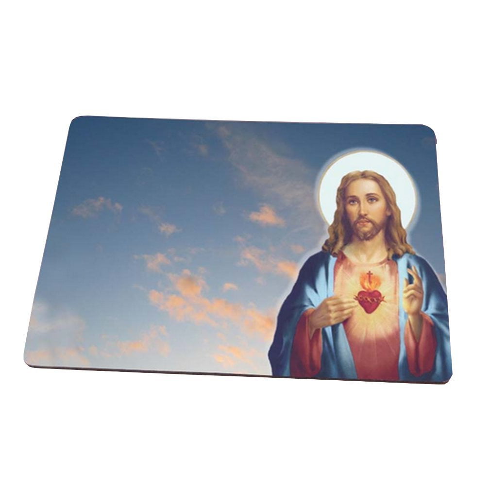 Jesus Christ Mouse Pad Sacred Heart of Jesus Religious Mousepad, MP 66 ...