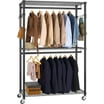 "ulifhome E4 White Wire Garment Rack, Closet Organizer with 8 Shelves ...