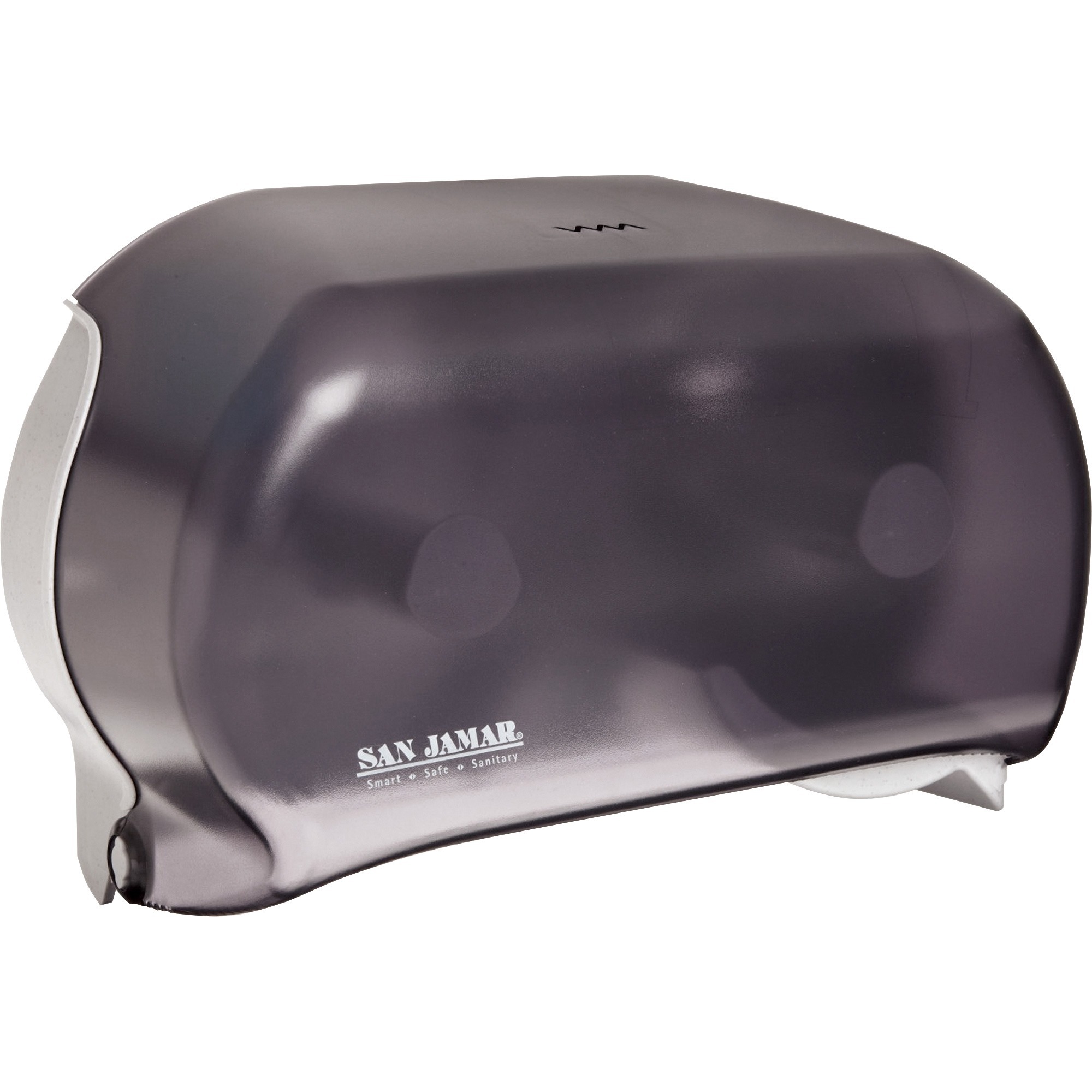Versatwin Tissue Dispenser, 8 X 5 3/4 X 12 3/4, Transparent Black Pearl ...