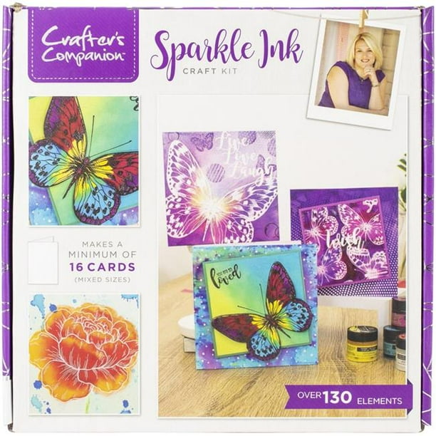 Crafter's Companion Craft Box Kit-Sparkle Ink & Pipettes - Walmart.com ...
