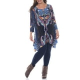 White Mark Women's Plus Marlene Tunic Top - Walmart.com
