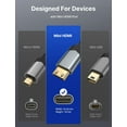Mini HDMI to HDMI Adapter, Mini HDMI Male to HDMI Female Cable with 4K ...