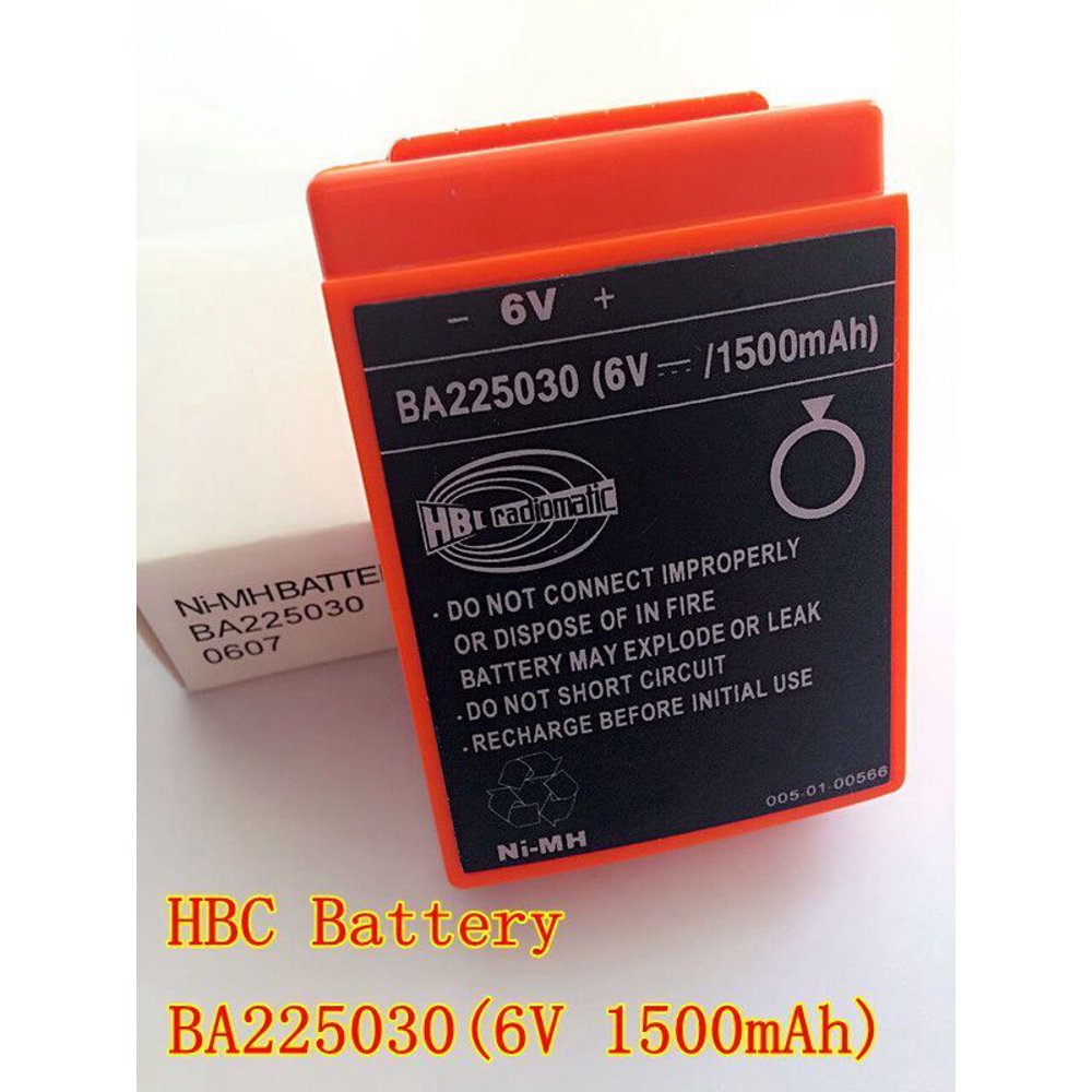 Brand New BA225030 6V 1500mAh Ni-Mh Battery For HBC Pump Truck Remote ...