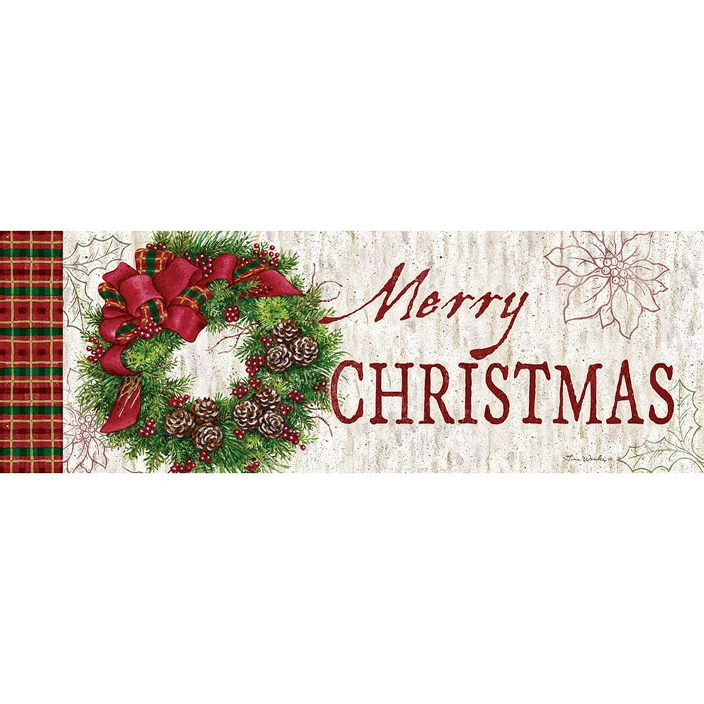 Custom Decor Signature Sign - Christmas Wreath - Walmart.com - Walmart.com