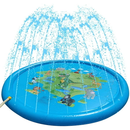 Splash Pad for Kids & Toddler, 67" Water Sprinkler Outdoor Water Toys ...
