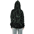 Electric Skull 3D Print Hoodie, Green Lightning Horror Face Hoodie ...