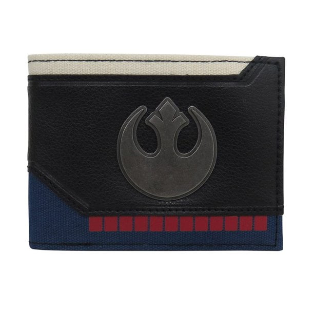 Star Wars Bifold Wallet - Large Rebel Silver Wallet - Walmart.com