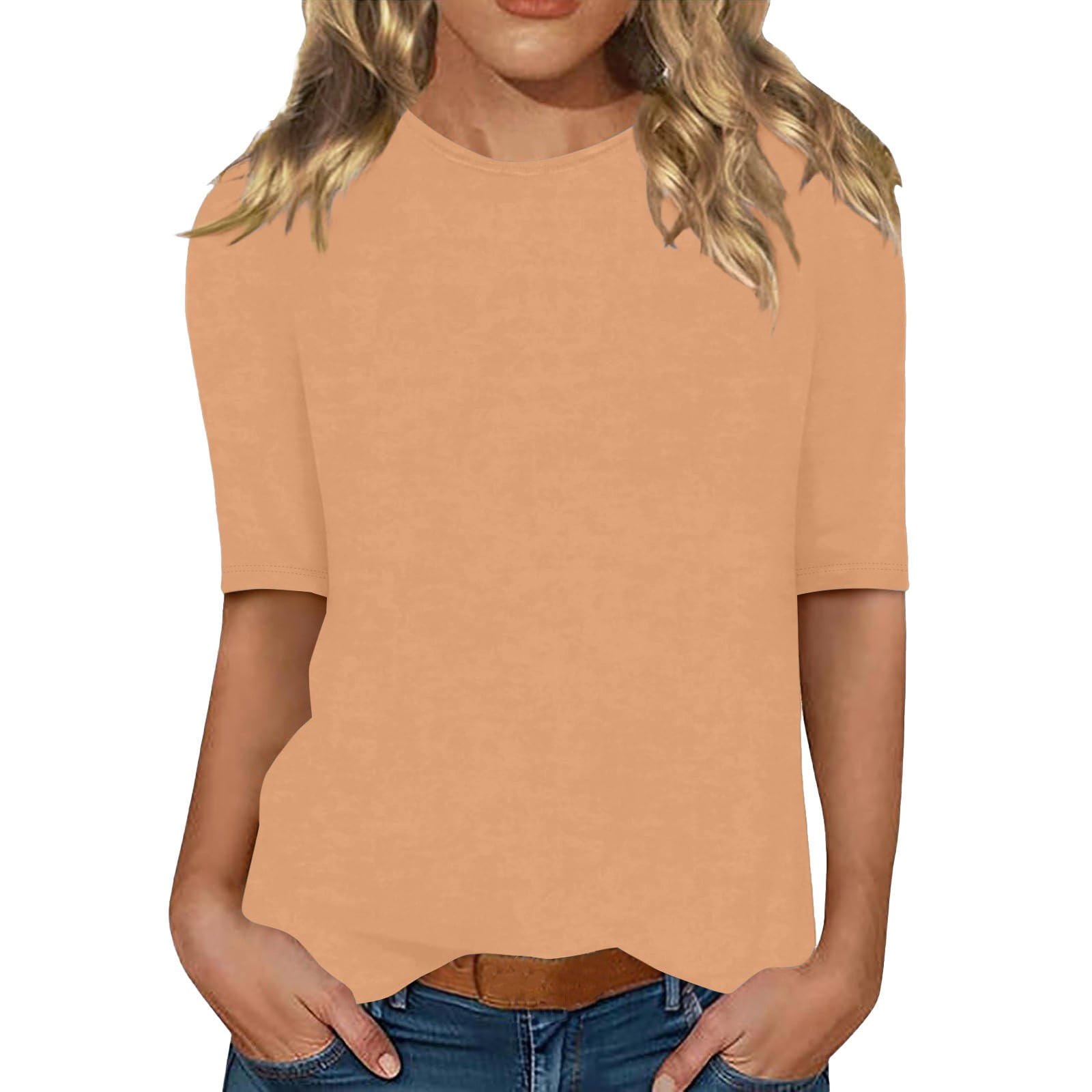 Click here for Wzxfashion Womens Half Sleeve T Shirt Crew Neck Su... prices