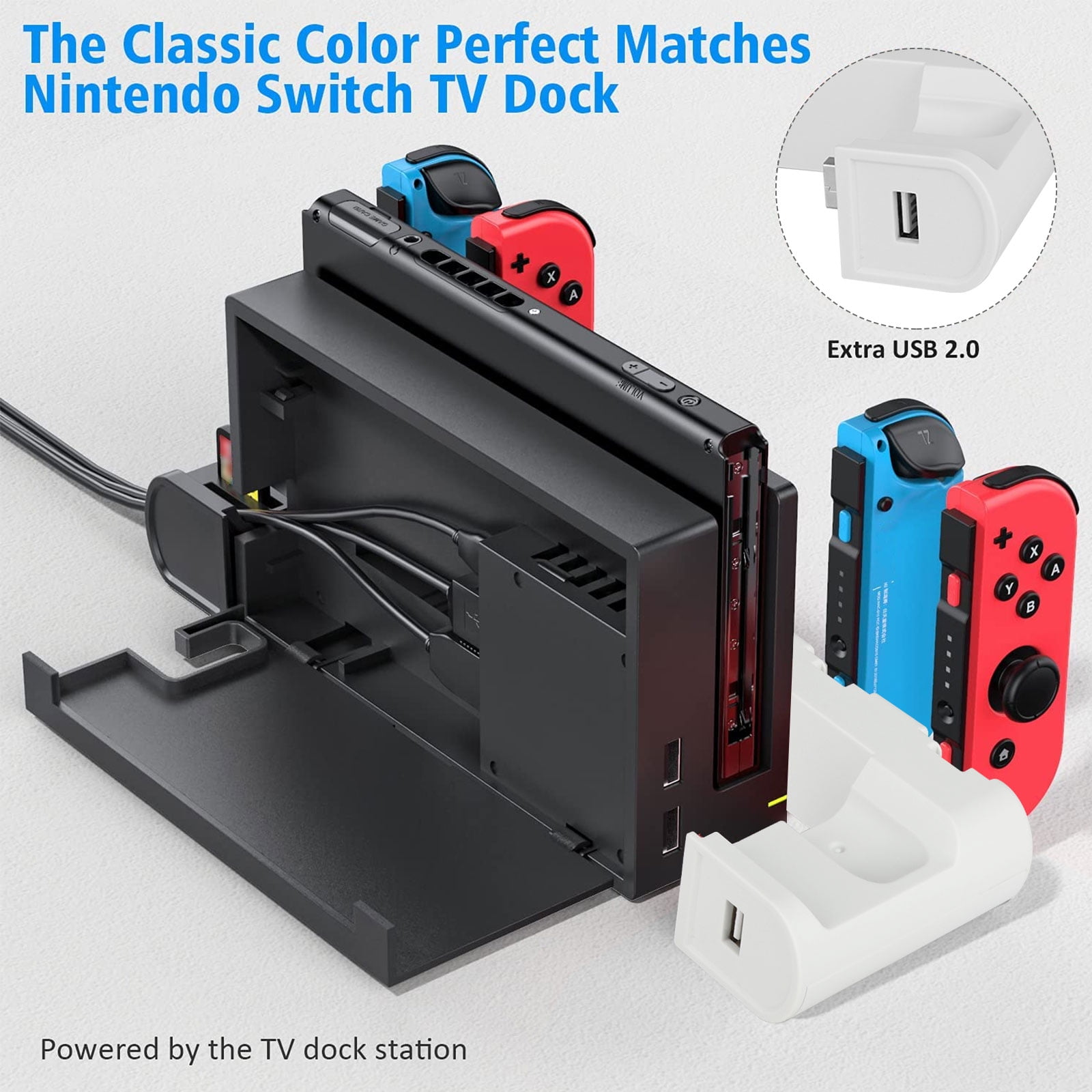 Buy 6-in-1 Charger Dock Fit for Nintendo Switch Joy-Con Controller ...