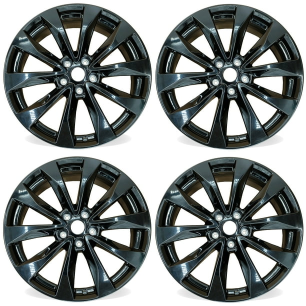 19” Set of 4 19x8.5 Gloss Black Wheels for Nissan Maxima 2016-2018 OE ...