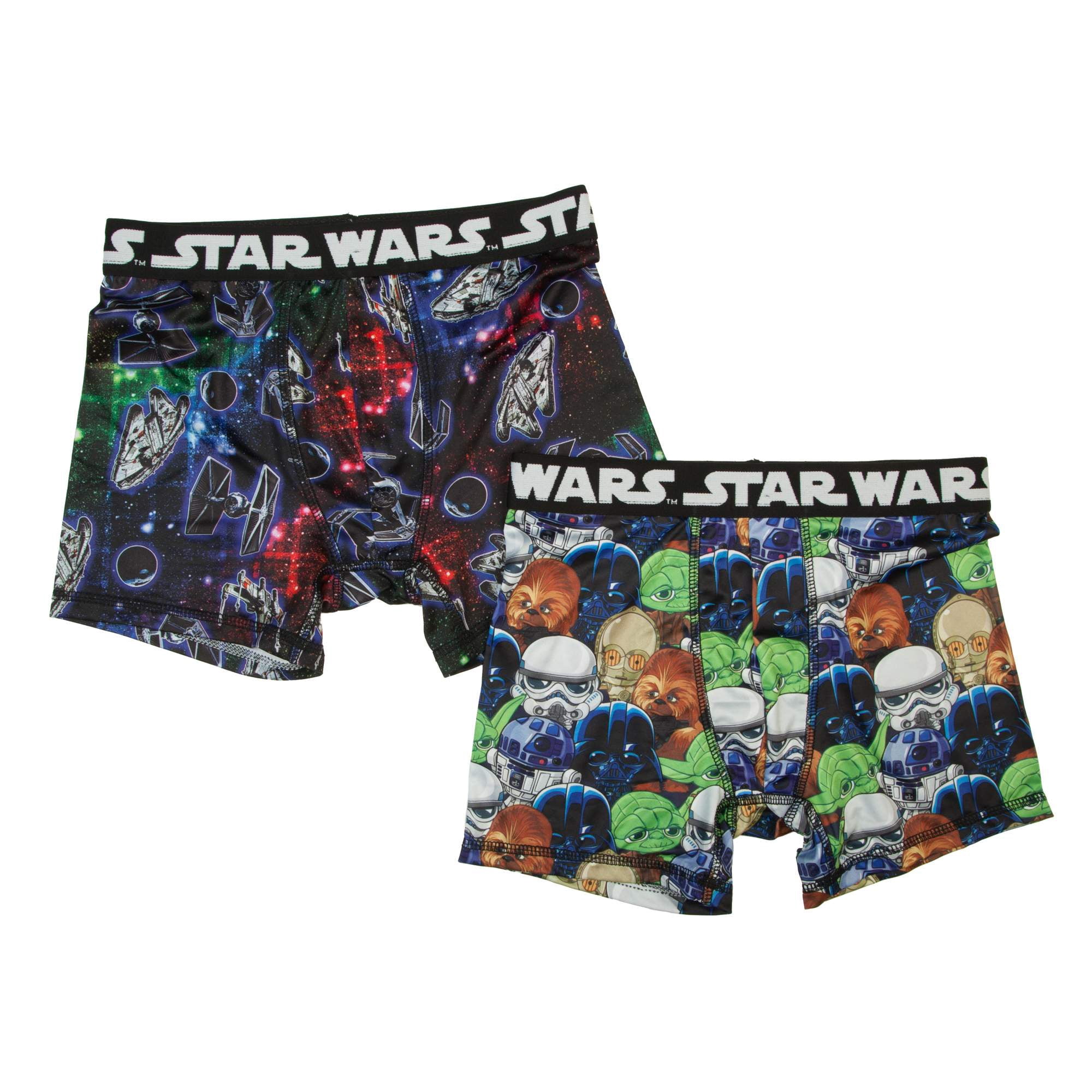Lucasfilm Star Wars, Boys Underwear, 2 Pack Boxer Briefs (Little Boys ...