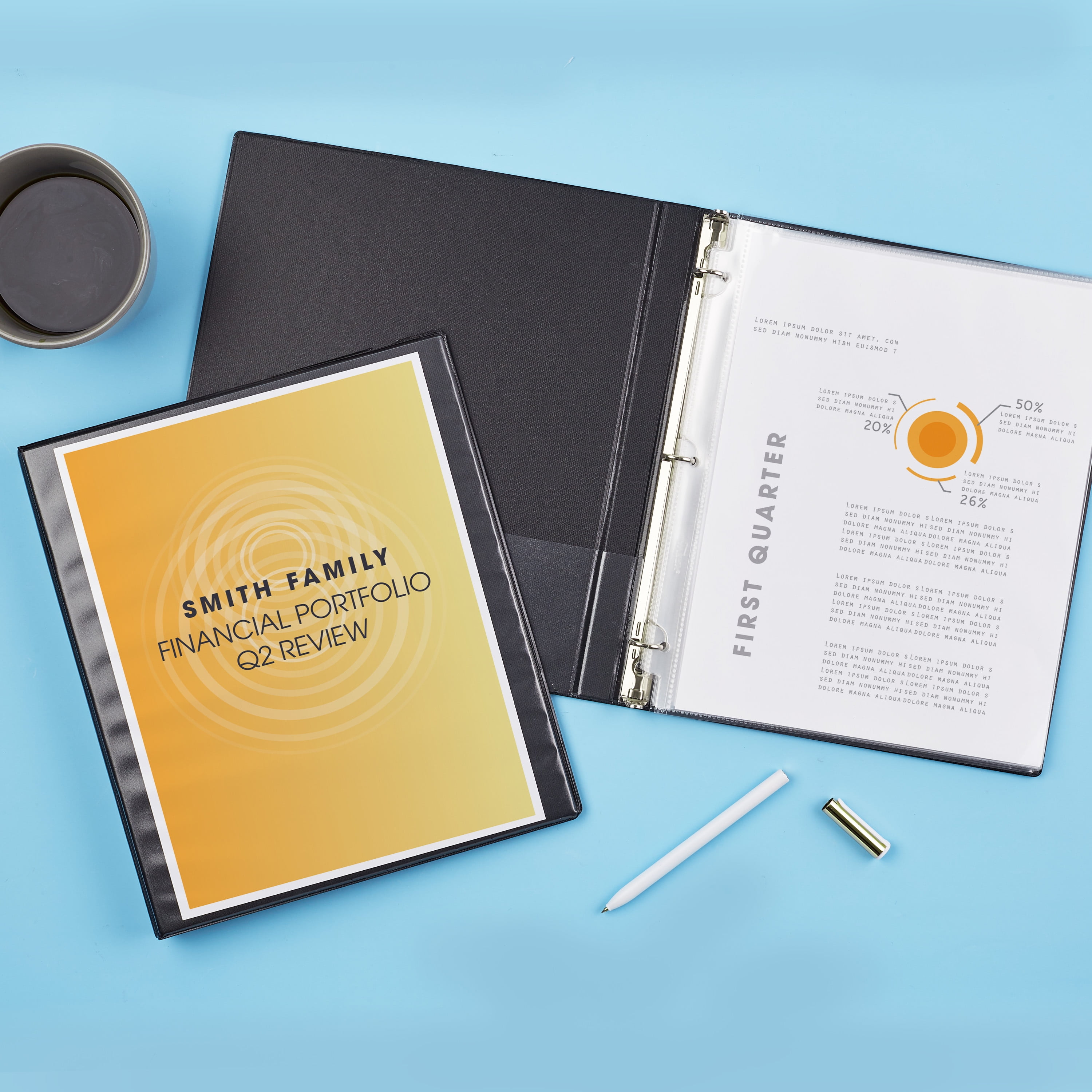 Avery Economy View 3 Ring Binder, 1/2 Inch Round Rings, 4 Black Binders ...