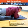 BodySport Exercise Mat, 1in Thick, 56in Long, Black, Suitable for Men ...
